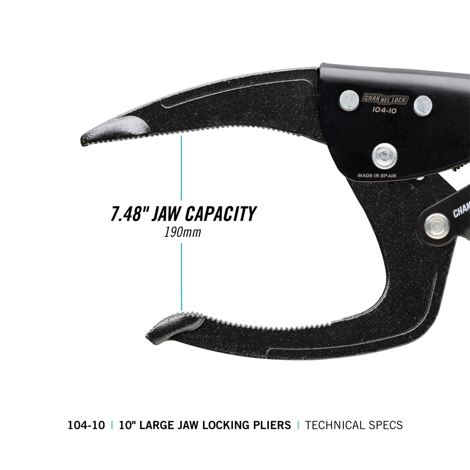 104-10 10-inch Large Jaw Locking Pliers | Shop CHANNELLOCK®