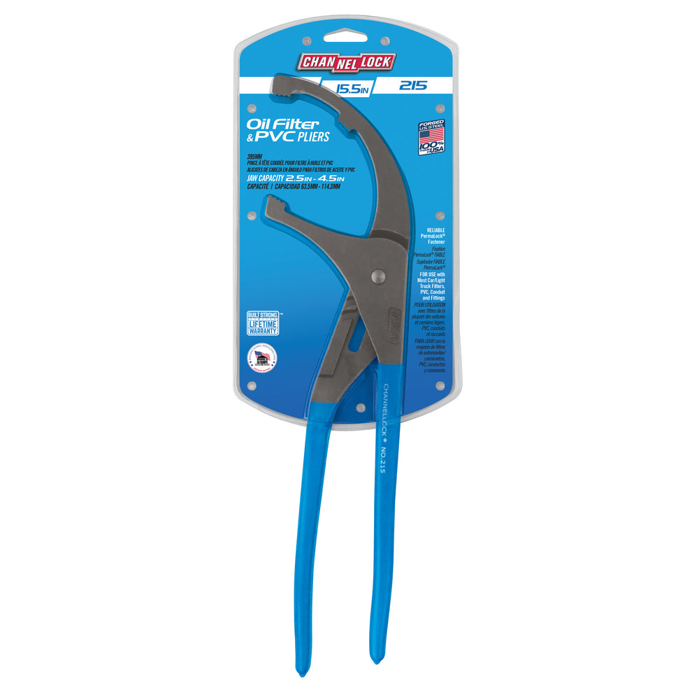 15.5-inch Oil Filter/PVC Pliers (215) – CHANNELLOCK®