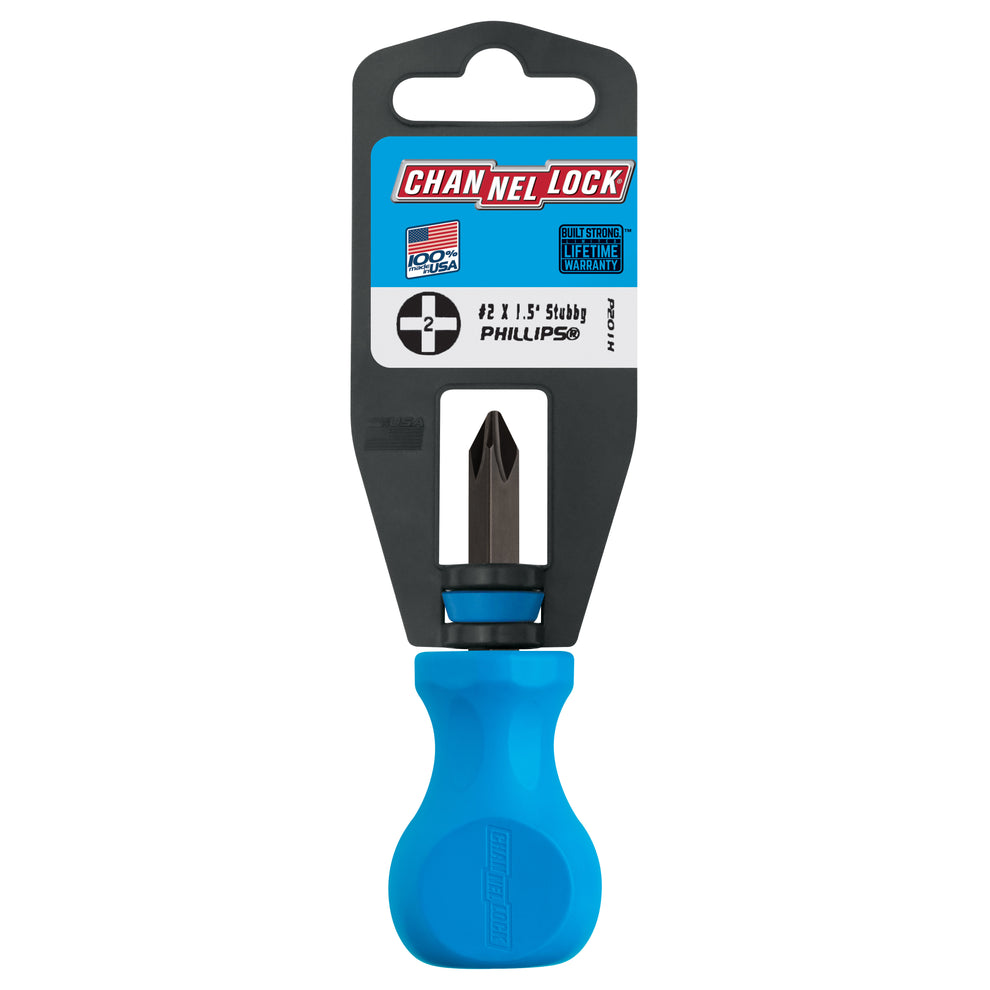 #2 x 1.5-inch Phillips Stubby Screwdriver | Shop CHANNELLOCK®